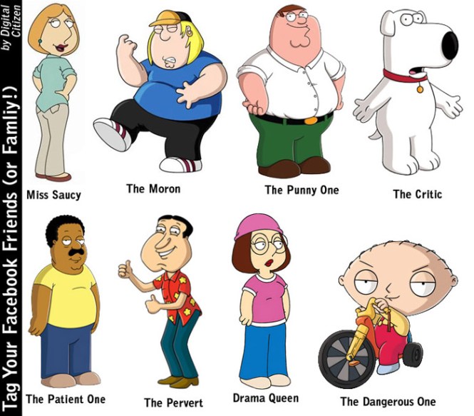 Family Guy, Disney and Penguins Facebook Tagging Meme Pictures ...