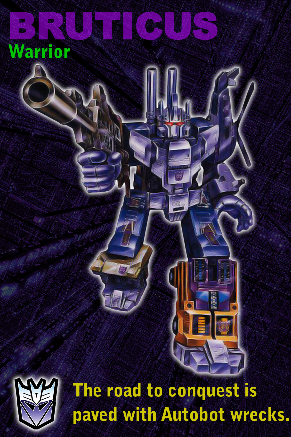 Transformers 6″ x 4″ Vertical Picture Cards Bruticus – Digital Citizen