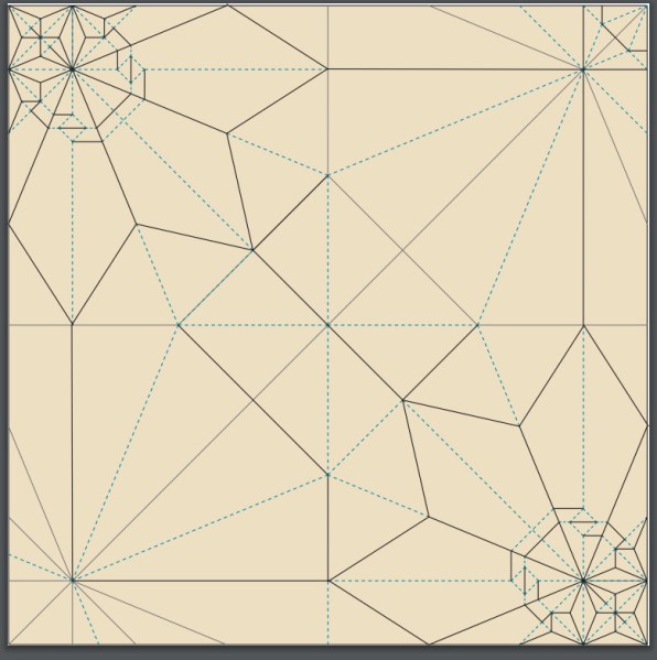 An Origami Crease Pattern Quilt, or Origami Quilt? – Digital Citizen